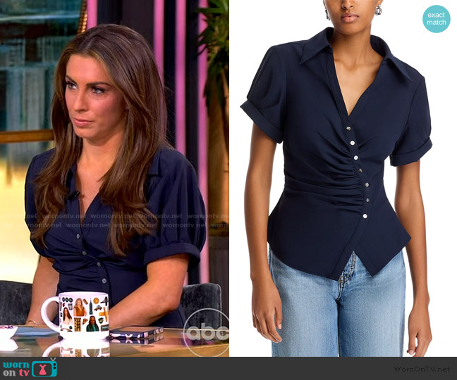 WornOnTV: Alyssa’s blue asymmetric button top on The View | Alyssa Farah Griffin | Clothes and ...