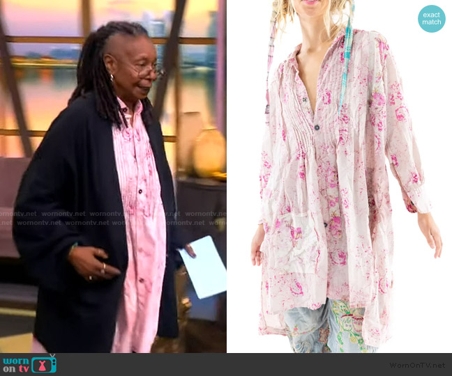 WornOnTV: Whoopi’s pink floral print dress on The View | Whoopi ...