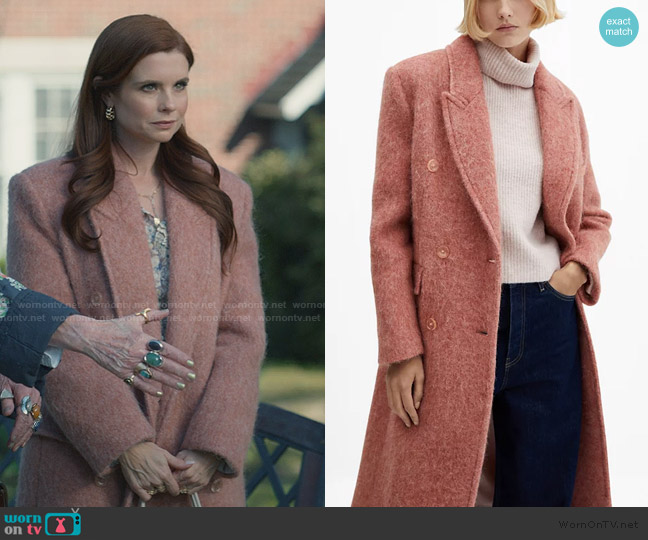WornOnTV: Maddie’s pink wool double breasted coat on Sweet Magnolias ...