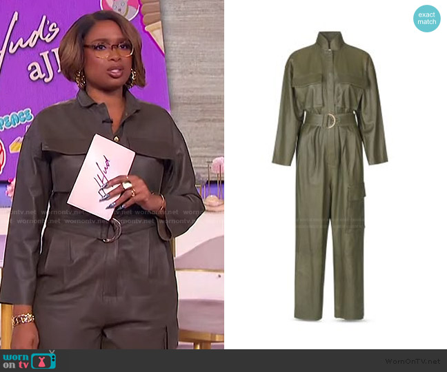 WornOnTV: Jennifer’s green leather jumpsuit on The Jennifer Hudson Show ...