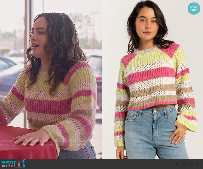 WornOnTV: Samantha’s stripe knit sweater on Cobra Kai | Mary Mouser ...