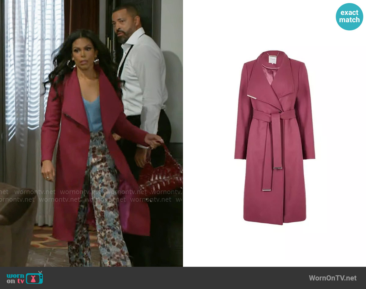 WornOnTV: Dani’s pink coat on Beyond the Gates | Karla Mosley | Clothes ...