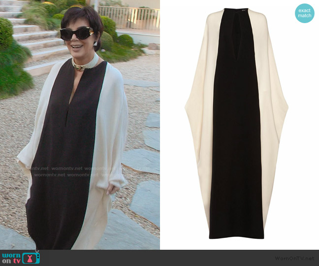 WornOnTV: Kris’s two tone maxi dress on The Kardashians | Kris Jenner ...