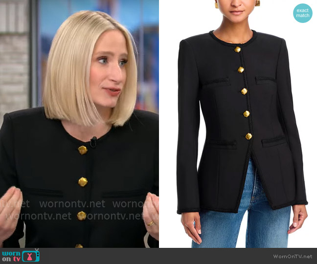 WornOnTV: Caroline Polisi’s black jacket with gold buttons on CBS Mornings | Clothes and ...