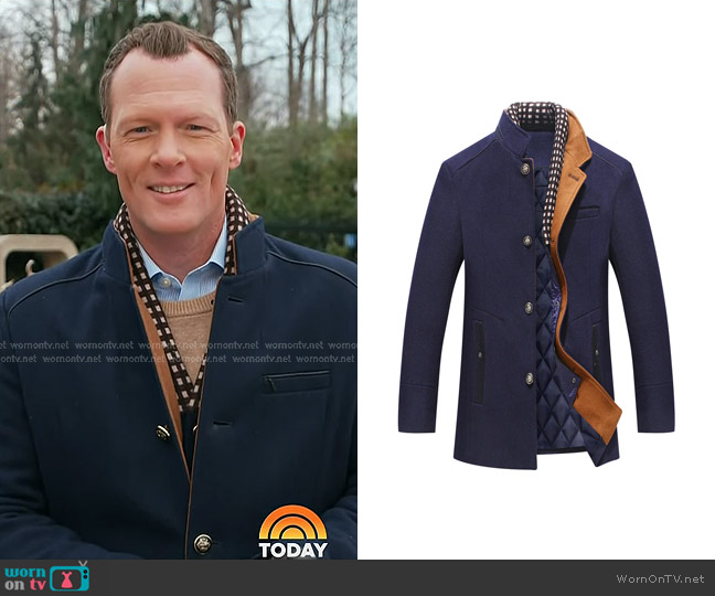 WornOnTV: Ryan Nobles’s navy coat on Today | Clothes and Wardrobe from TV