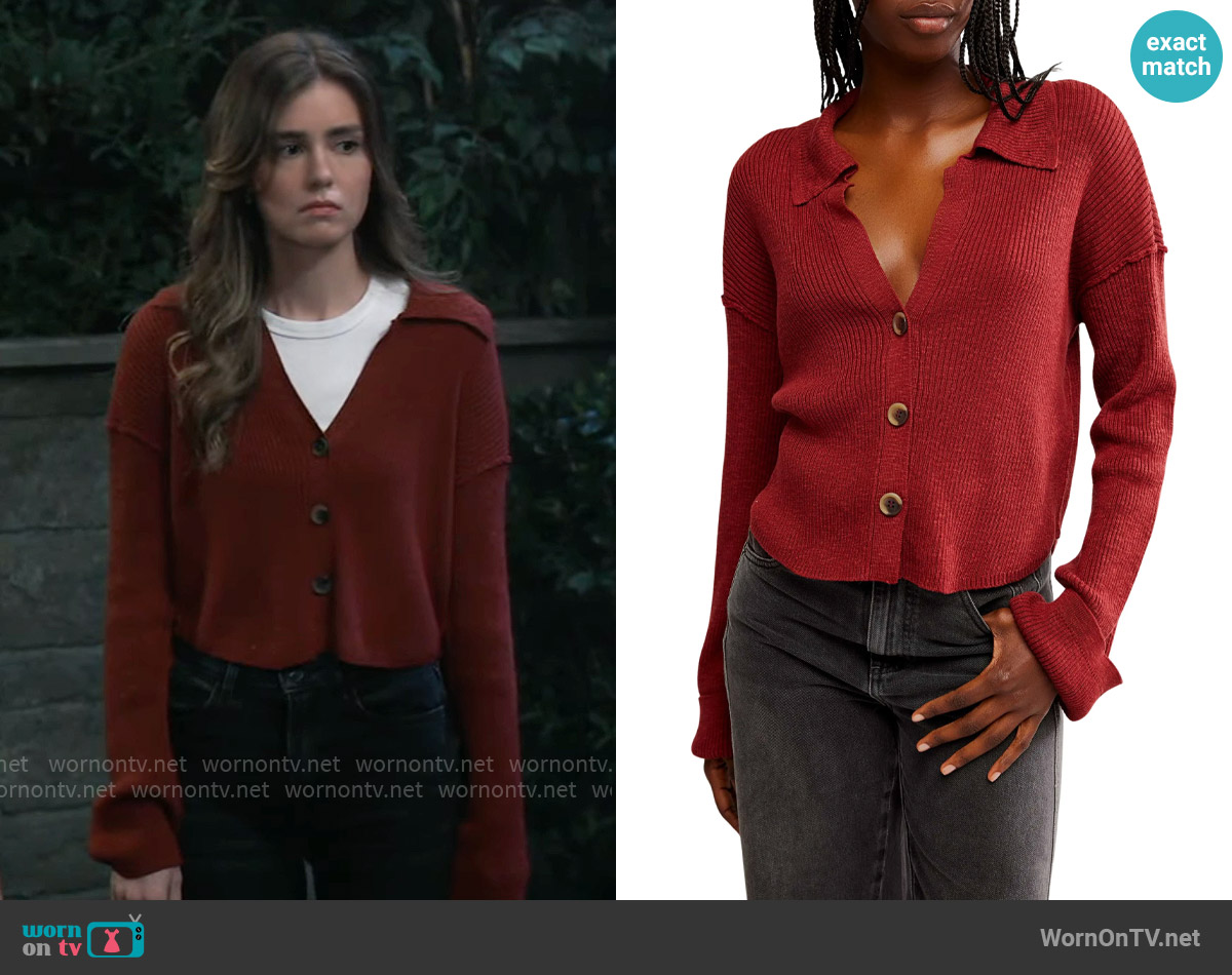 WornOnTV: Emma’s red cardigan on General Hospital | Braedyn Bruner ...