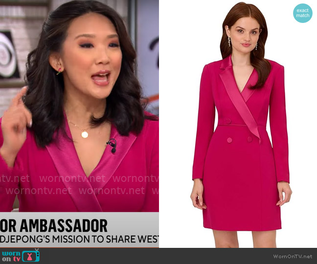 WornOnTV: Nancy Chen’s pink blazer dress on CBS Mornings | Nancy Chen ...