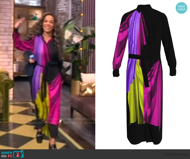 WornOnTV: Sunny’s printed long sleeve dress on The View | Sunny Hostin | Clothes and Wardrobe ...