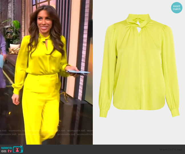 WornOnTV: Alyssa’s yellow satin blouse and pants on The View | Alyssa Farah Griffin | Clothes ...