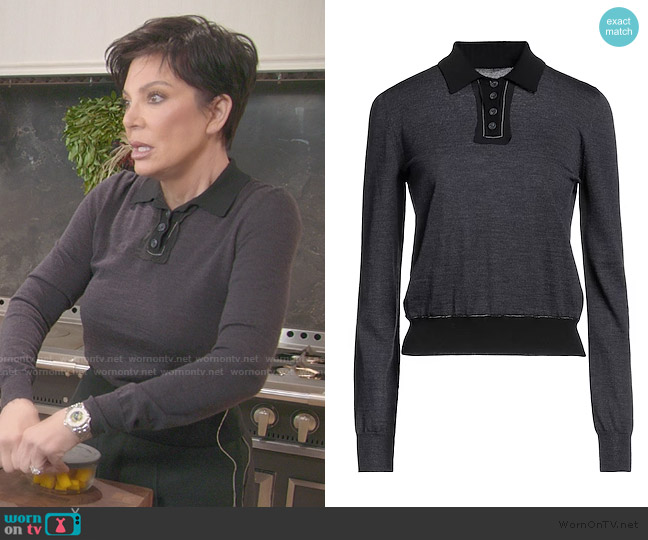 WornOnTV: Kris’s polo sweater on The Kardashians | Kris Jenner ...