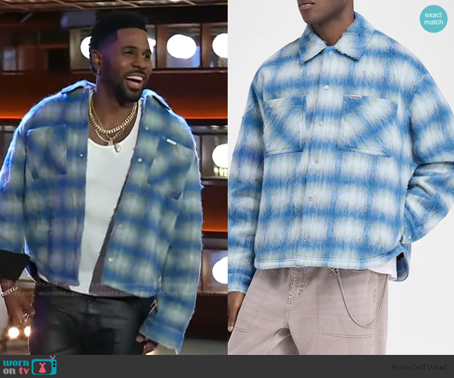 WornOnTV: Jason Derulo’s blue check overshirt on The Kelly Clarkson ...
