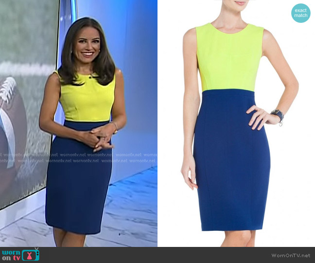 WornOnTV: Kaylee’s yellow and blue colorblock dress on Today | Kaylee ...