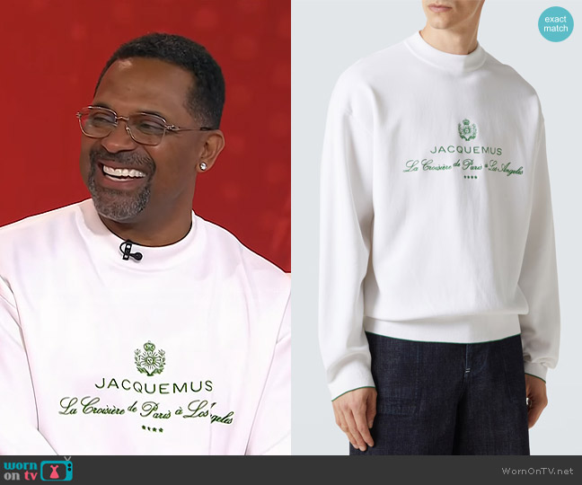 WornOnTV: Mike Epps’s white embroidered sweatshirt on Today | Clothes ...