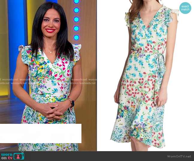 WornOnTV: Dr. Tara Narula’s floral wrap dress on Good Morning America ...