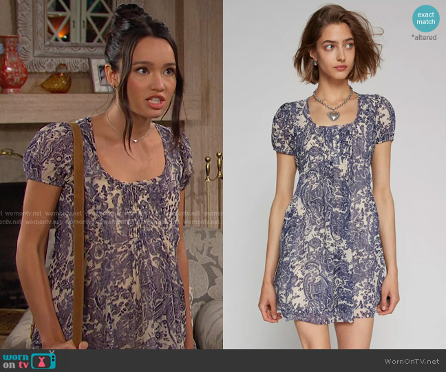 WornOnTV: Sophia’s purple print top on Days of our Lives | Rachel Boyd ...