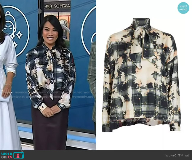 WornOnTV: Dr. Sandra Lee’s acid wash tie neck blouse on Today | Clothes ...