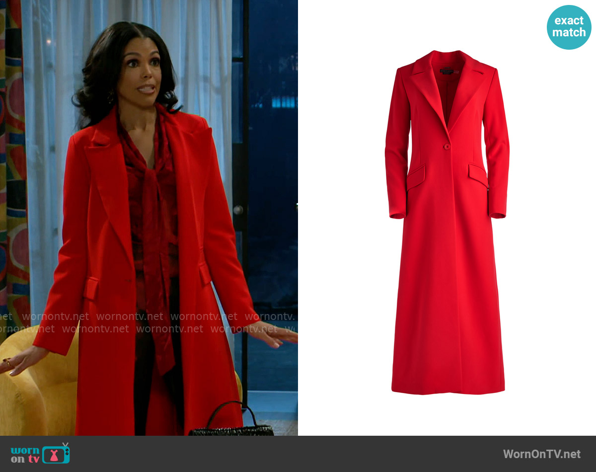 WornOnTV: Dani’s red coat on Beyond the Gates | Karla Mosley | Clothes ...