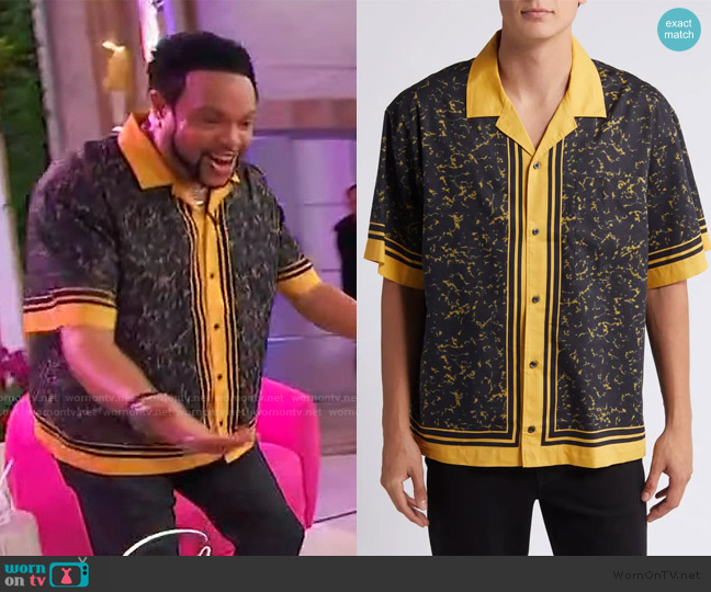 WornOnTV: Jawn’s black contrast print shirt on Sherri | Jawn Murray ...
