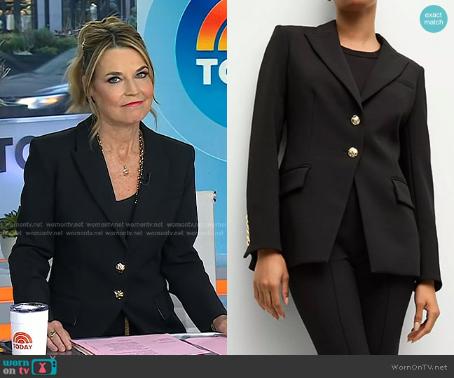 WornOnTV: Savannah’s black blazer on Today | Savannah Guthrie | Clothes ...