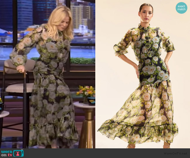 WornOnTV: Megan Hilty’s floral print blouse and maxi skirt on Live with ...