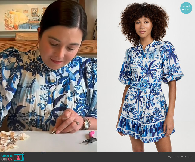 WornOnTV: Ivy Odom’s blue print dress on Today | Clothes and Wardrobe from TV