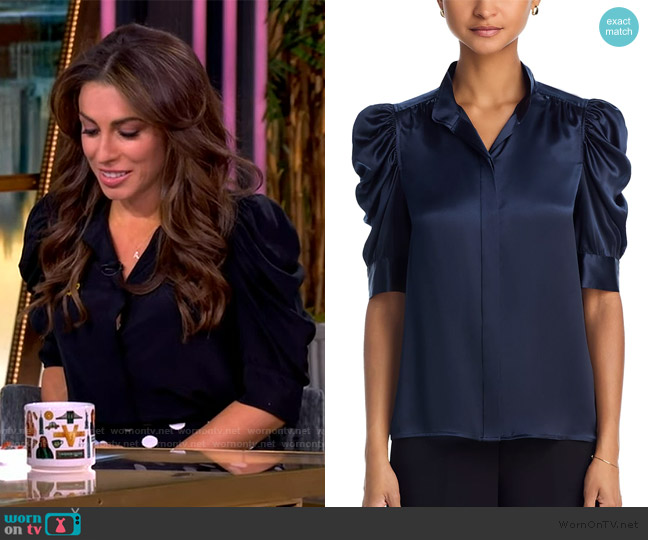WornOnTV: Alyssa’s polka dot print skirt and puff sleeve blouse on The View | Alyssa Farah ...