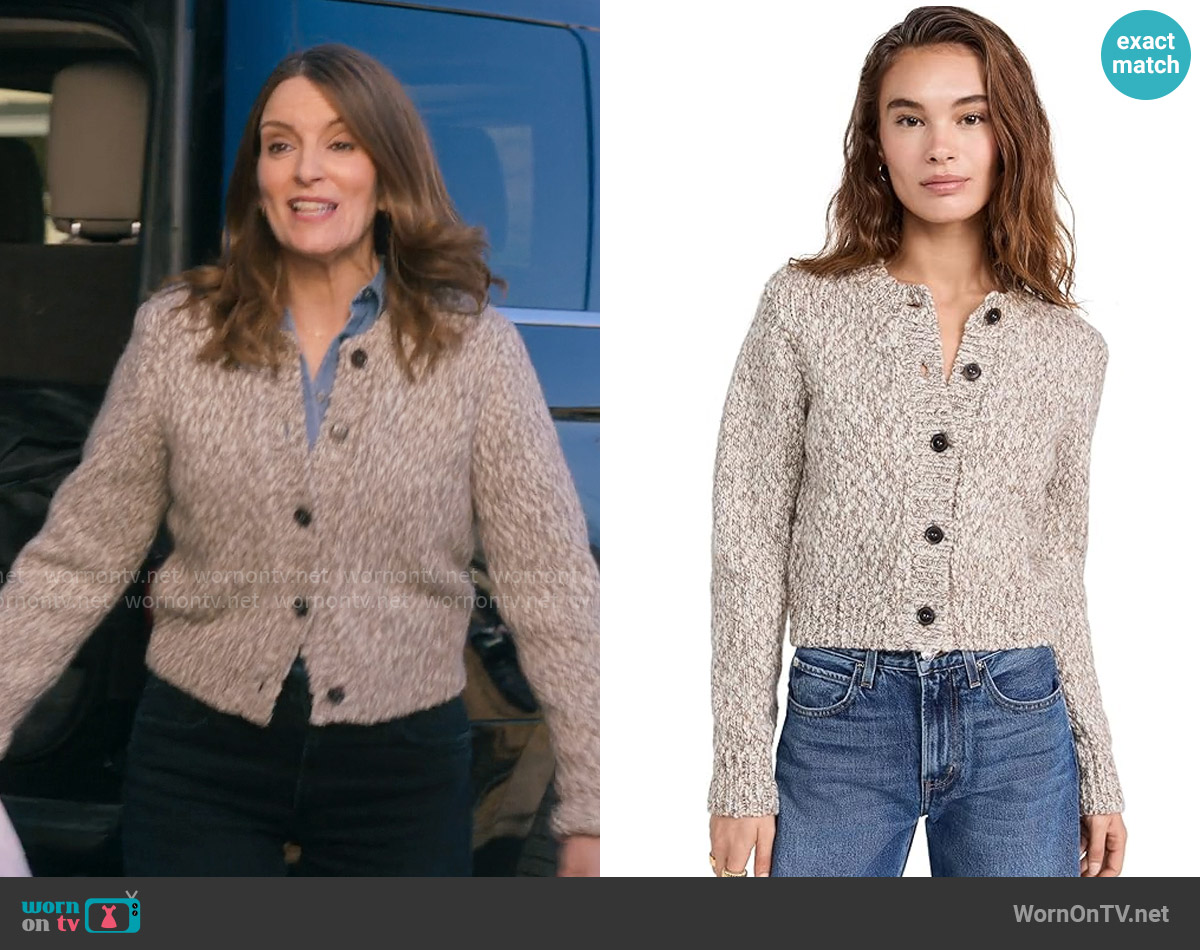 WornOnTV: Kate’s brown marled cardigan on The Four Seasons | Tina Fey ...