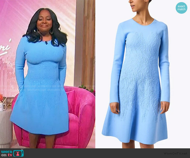 WornOnTV: Sherri’s blue textured knit dress on Sherri | Sherri Shepherd ...