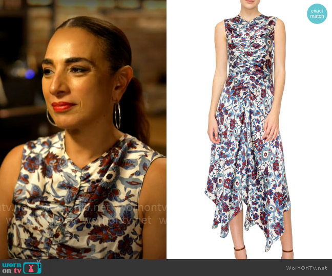 WornOnTV: Michelle Miller’s floral sleeveless dress on CBS Mornings ...