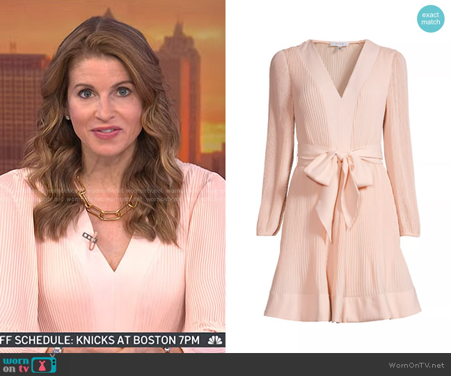 WornOnTV: Jen Maxfield’s pink pleated v-neck dress on Today | Clothes ...