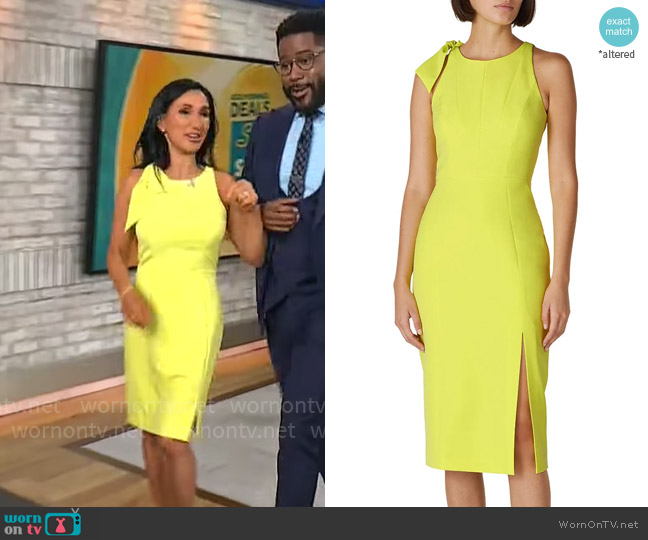 WornOnTV: Elizabeth Werner’s yellow dress on CBS Mornings | Elizabeth ...