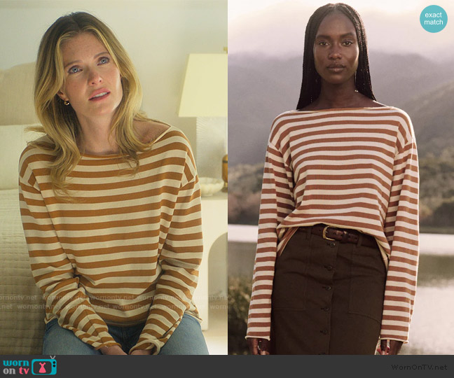 WornOnTV: Devon’s beige striped sweatshirt on Sirens | Meghann Fahy ...