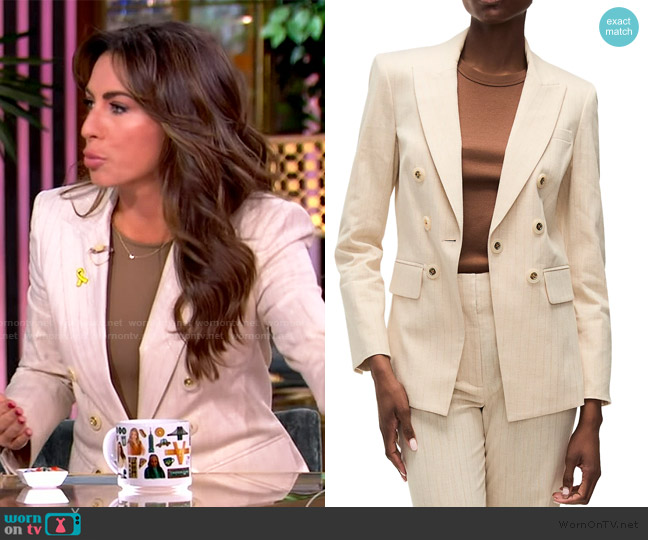 WornOnTV: Alyssa’s beige double breasted blazer on The View | Alyssa Farah Griffin | Clothes and ...