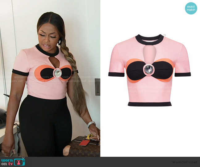 WornOnTV: Phaedra’s colorblock cutout top on The Real Housewives of Atlanta | Phaedra Parks ...