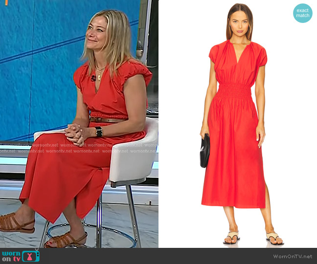 WornOnTV: Dr. Jennifer Haythe’s red midi dress on Today | Clothes and ...