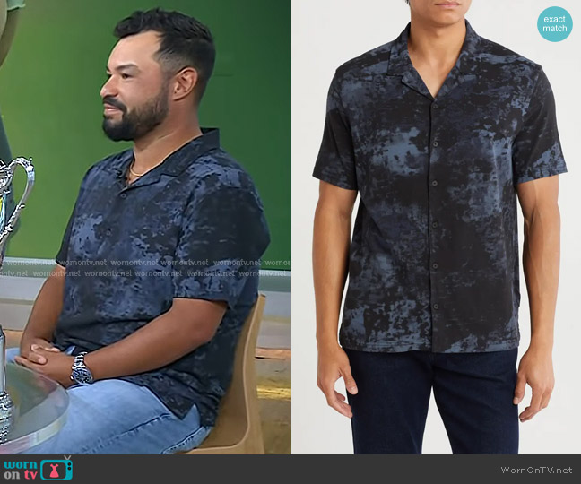 WornOnTV: J. J. Spaun’s navy print camp shirt on Today | Clothes and ...