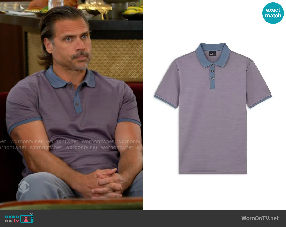 WornOnTV: Nick’s purple polo shirt on The Young and the Restless ...
