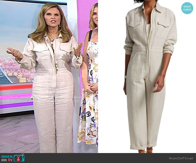 WornOnTV: Maria’s ivory line boiler suit on Today | Maria Shriver ...
