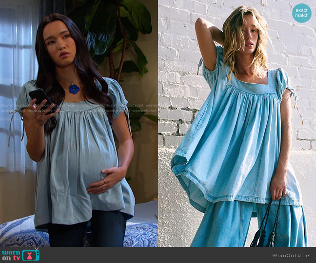 WornOnTV: Sophia’s chambray top on Days of our Lives | Rachel Boyd ...