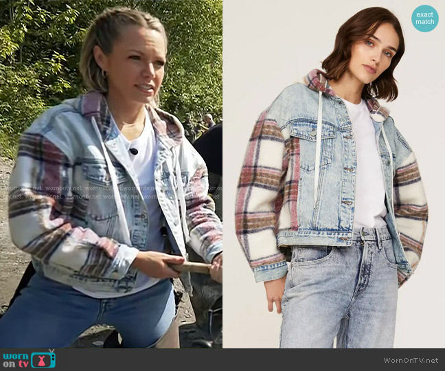 WornOnTV: Dylan’s plaid sleeve denim jacket on Today | Dylan Dreyer ...