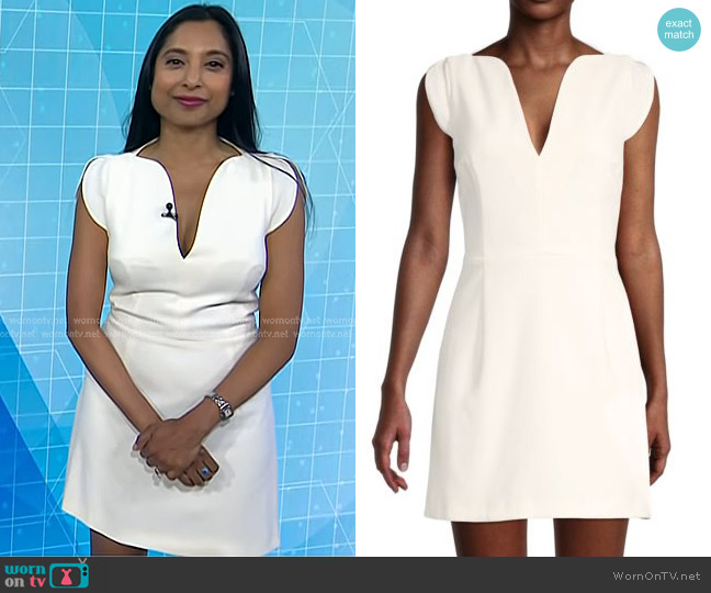 WornOnTV: Dr. Roshini Rajapaksa’s white v-neck mini dress on Today ...