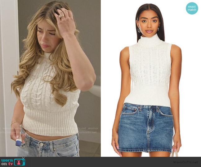 WornOnTV: Jen’s white cable knit vest on The Secret Lives of Mormon ...