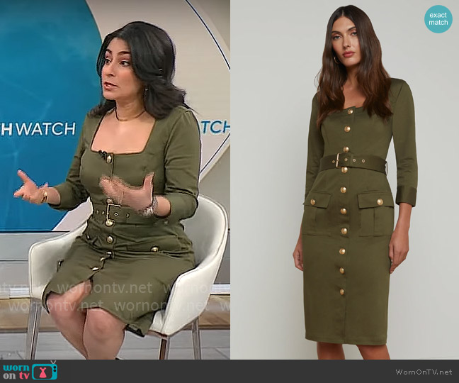WornOnTV: Celine Gounder’s green button front dress on CBS Mornings ...