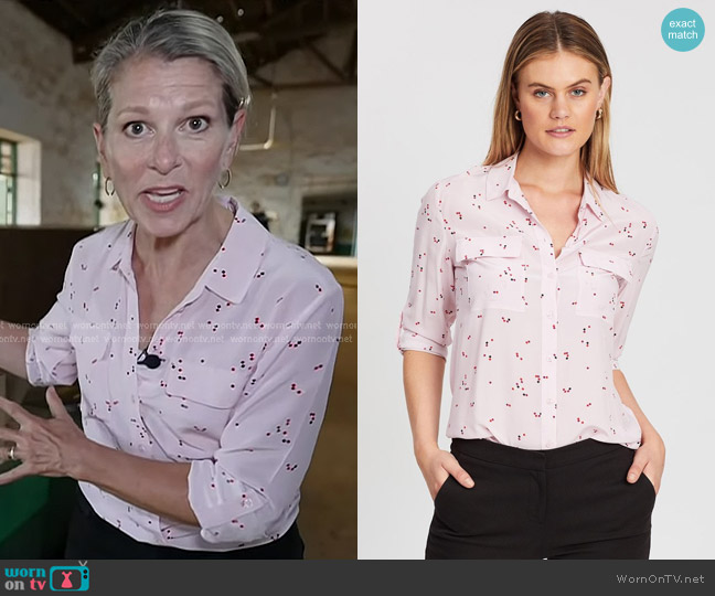 WornOnTV: Janis Mackey Frayer’s pink dot print shirt on Today | Clothes ...