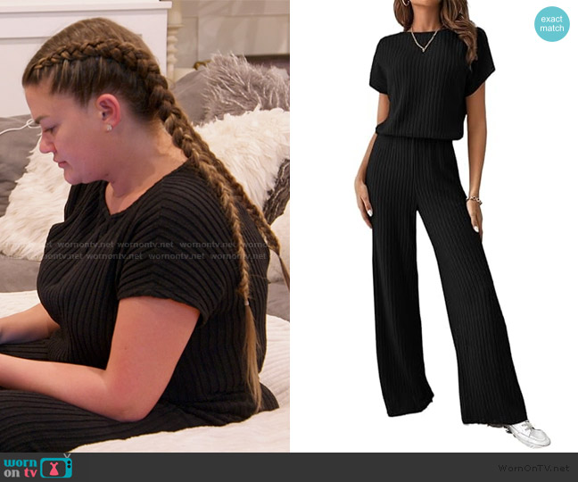 WornOnTV: Brittany’s black ribbed jumpsuit on The Valley | Brittany ...