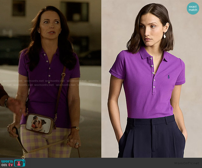 WornOnTV: Charlotte’s purple polo and check pants on And Just Like That ...