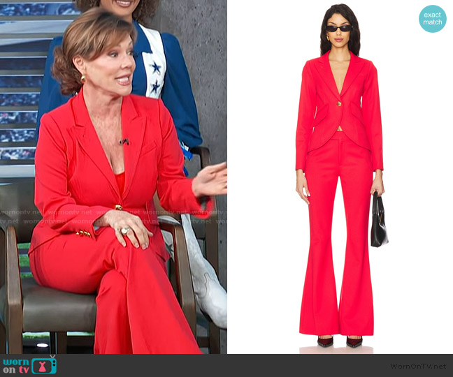 WornOnTV: Kelli Finglass’s red blazer on Access Hollywood | Clothes and Wardrobe from TV