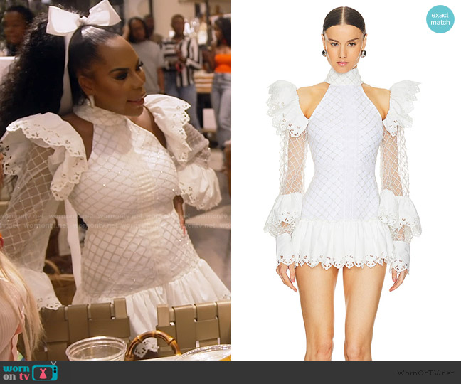 WornOnTV: Kelli’s white lace cutout mini dress on The Real Housewives ...