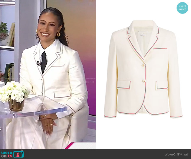 WornOnTV: Elaine Welteroth’s white blazer and pleated skirt on Today | Clothes and Wardrobe from TV