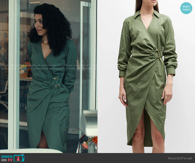 WornOnTV: Sonia’s green wrap dress on The Better Sister | Clothes and ...
